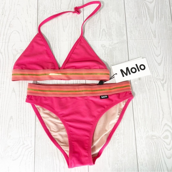 Molo | Swim | Molo Girls Nicoletta Raspberry Pink Bikini | Poshmark